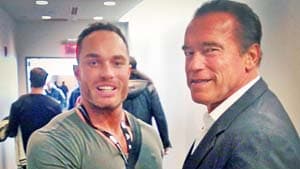 Austin sizes up to idol Arnie | theforestreview.co.uk
