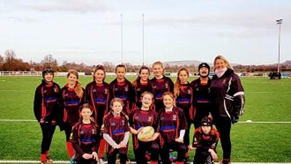 Girls tackle rugby festival | theforestreview.co.uk