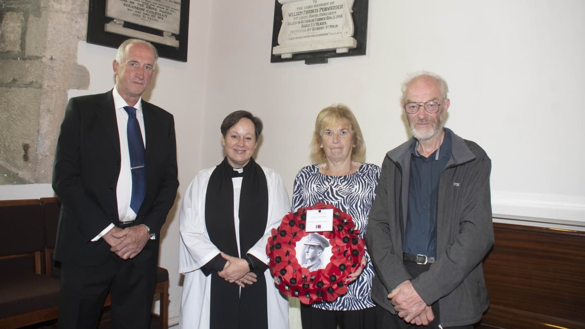 Memorial to Longhope First World War solider re-dedicated ...