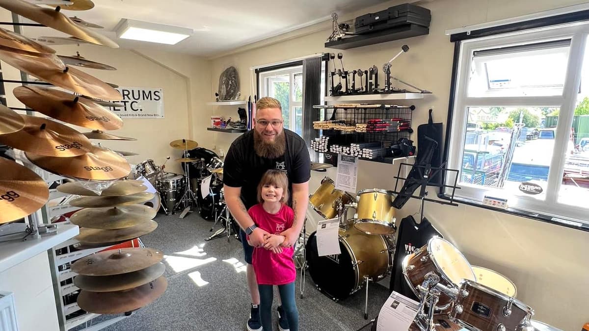 Jamie's new shop Drums Etc. opens 'with a bang' in Coleford ...