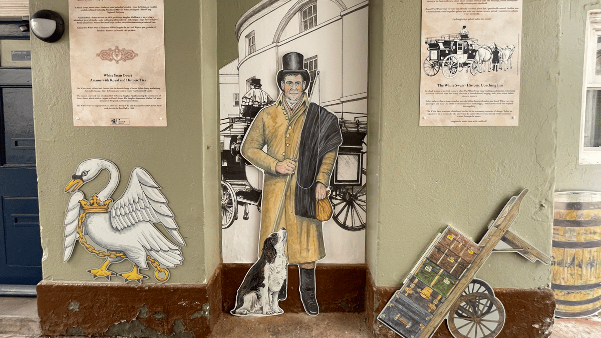 WATCH: Monmouth's White Swan Court Unveils New History Panels ...