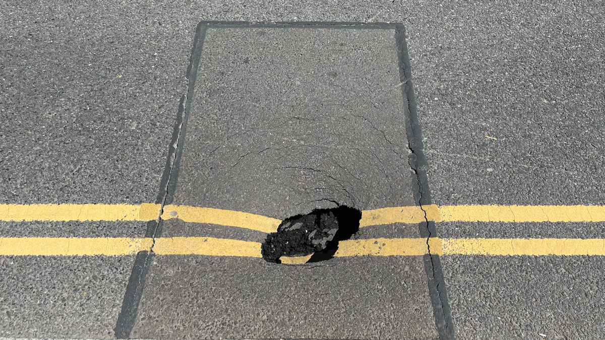Dangerous hole on Monnow Street causes concern for drivers and ...